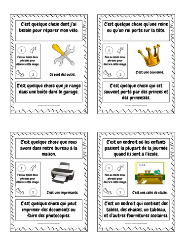 French relative pronouns QUE - QUI - OÙ - DONT: 140 practice cards ...