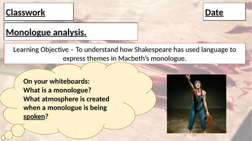 Macbeth monologue analysis | Teaching Resources