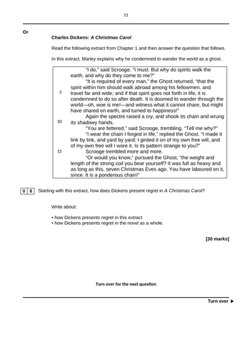 AQA A Christmas Carol - Mock Exam Questions | Teaching Resources