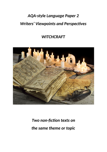 AQA English Language Paper 2 - Section A - Q1, 2 and 3 | Teaching Resources