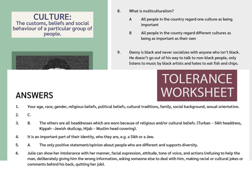 Tolerance Worksheet (UK) | Teaching Resources