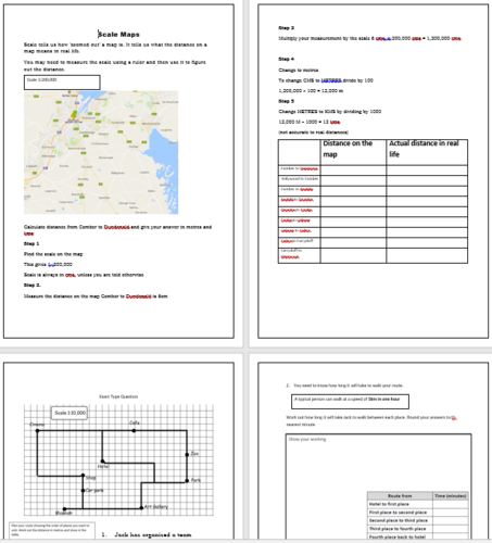 Master Map Scales: The Ultimate Worksheet | Teaching Resources