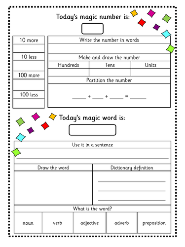 Early Morning Magic Activity | Teaching Resources