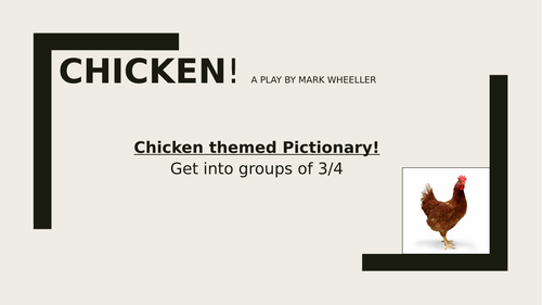 Chicken by Mark Wheeler SOW PowerPoints | Teaching Resources