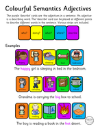 Colourful Semantics: Adjectives! | Teaching Resources