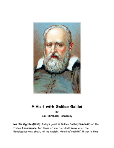 Galileo Galilei: A Reader's Theater Script | Teaching Resources