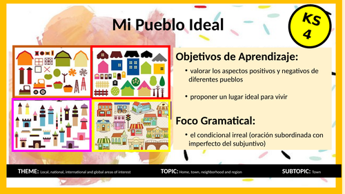 El Pueblo Ideal - Spanish Town - Where I live KS4 KS3 | Teaching Resources