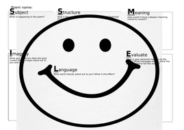 Poetry SMILE sheet | Teaching Resources