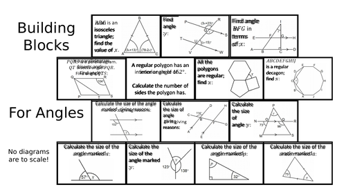 Building Blocks - Angle Properties | Teaching Resources