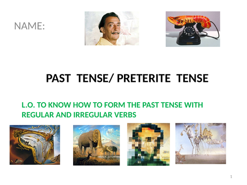 Preterite Tense in Spanish regular & irregular verbs | Teaching Resources
