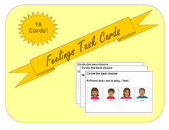 Feelings Task Cards | Teaching Resources