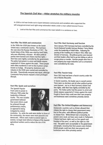 Spanish Civil War | Teaching Resources