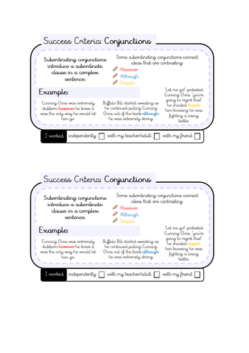 Year 4 English Writing Success Criteria | Teaching Resources