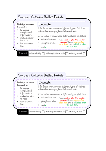 Year 4 English Writing Success Criteria | Teaching Resources
