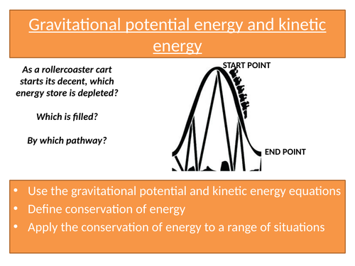 Gravitational potential and kinetic energy | Teaching Resources