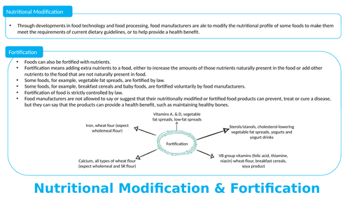 AQA GCSE Food Preparation & Nutrition section 5 lesson 7: Technological ...