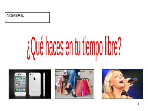 Free Time Spanish complete lesson | Teaching Resources
