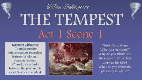 The Tempest Lesson Bundle! | Teaching Resources