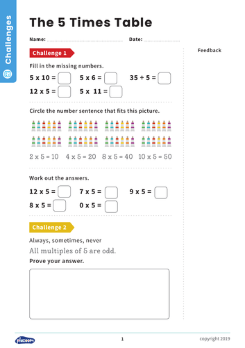 5 Times-Tables Support Pack: Teaching, Practising & Investigating ...