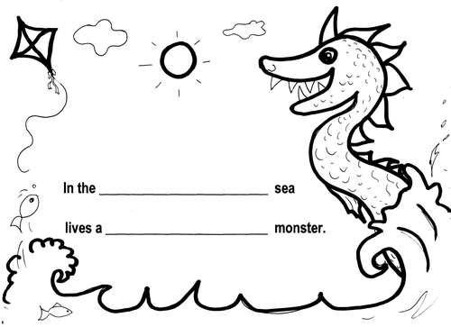 Sea Monster Writing Fun - 3 levels | Teaching Resources