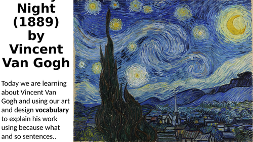Starry Night and Van Gogh Art Critical Lesson | Teaching Resources