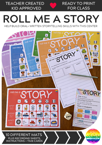Roll Me A Story Writing Centre | Teaching Resources