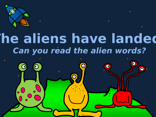Editable Phase 2 Alien Words PowerPoint | Teaching Resources