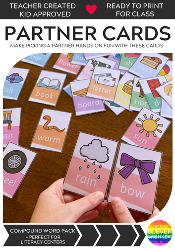Pick A Partner - Compound Word Pack | Teaching Resources