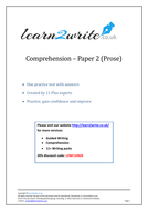11+ Eleven Plus English Standard Comprehension Pack 1 | Teaching Resources