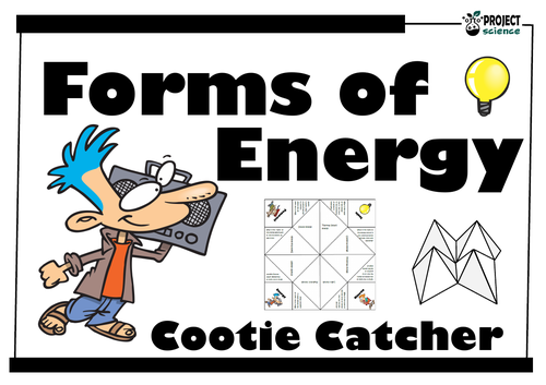 Forms of Energy Cootie Catcher | Teaching Resources