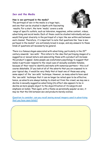 Sex and the Media PSHE | Teaching Resources