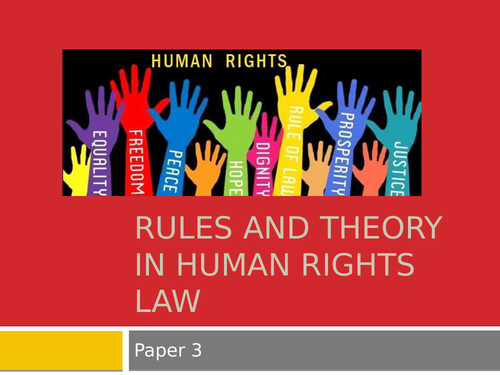 Rules and theory of human rights law | Teaching Resources