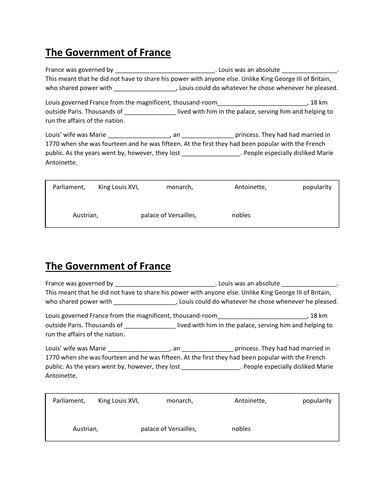 French Revolution - Causes: 2.King Luis XVI | Teaching Resources