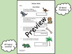 Year 2 Dinosaur Maths - All Topics | Teaching Resources