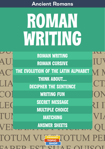 Ancient Romans - Roman Writing | Teaching Resources