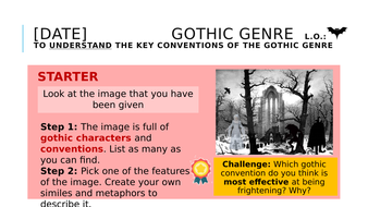 Creative Writing - Gothic Genre | Teaching Resources