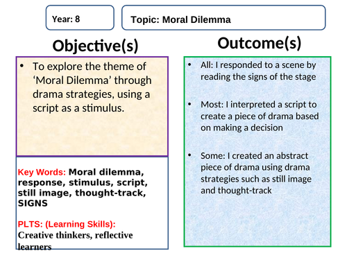 Moral Dilemma Drama lessons | Teaching Resources
