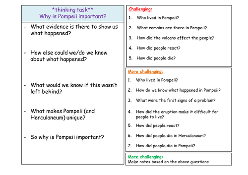 Pompeii - History Skills | Teaching Resources
