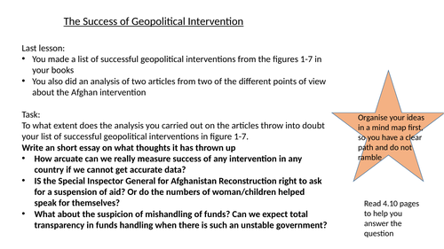 A-level Geography- Health, Human Rights and Intervention - Whole unit ...