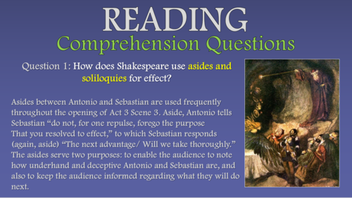 The Tempest - Shakespeare's Dramatic Devices! | Teaching Resources