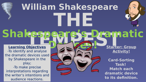 The Tempest - Shakespeare's Dramatic Devices! | Teaching Resources