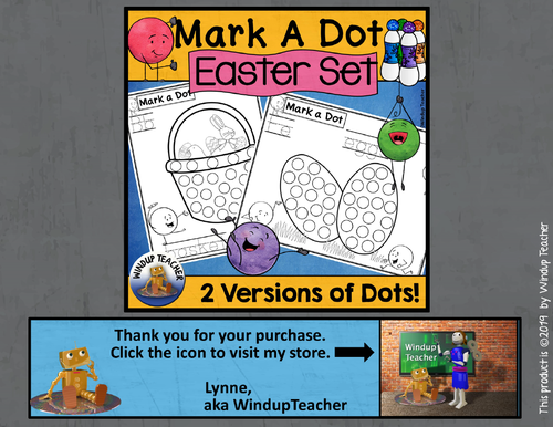 Easter Bingo Dot Dauber Worksheets - Spring Do-A-Dot Marker Printable ...
