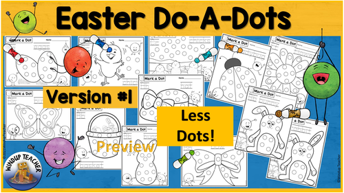 Easter Bingo Dot Dauber Worksheets - Spring Do-A-Dot Marker Printable ...