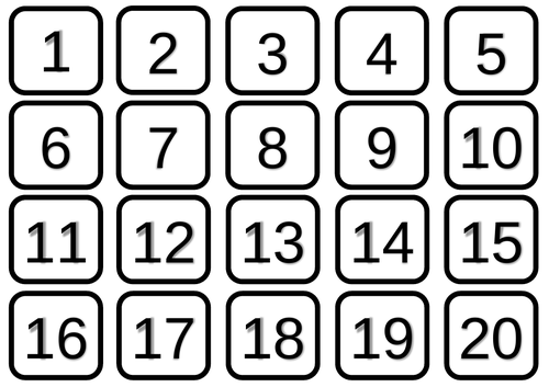 Counting to 1 to 20 matching dominoes | Teaching Resources
