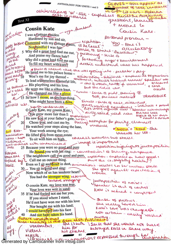 Cousin Kate Poem Analysis | Sixth Form English: Cousin Kate notes – LTAX