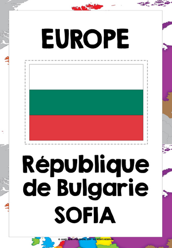 FRENCH EUROPE COUNTRIES, CAPITALS, FLAGS POSTERS | Teaching Resources