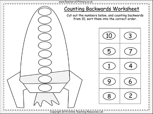 Counting Backwards - Year 1 | Teaching Resources