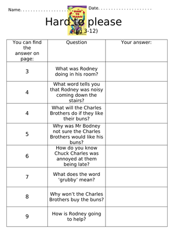 KS1/Lower KS2 Guided Reading questions - various titles/publishers ...