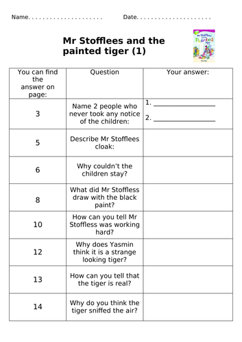 KS1/Lower KS2 Guided Reading questions - various titles/publishers ...