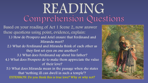 The Tempest - Love on the Island! | Teaching Resources